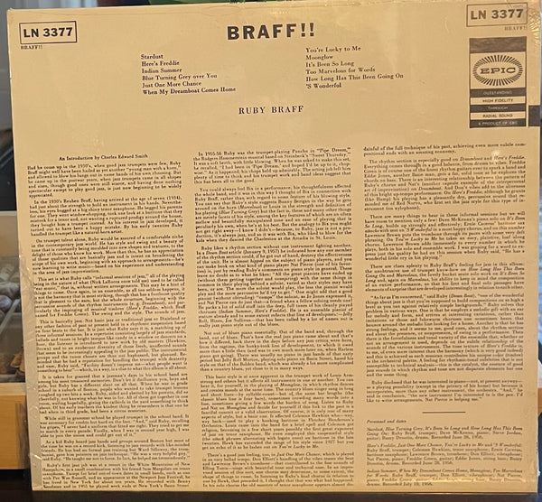 Ruby Braff - BRAFF!! (SEALED) – Orbit Records