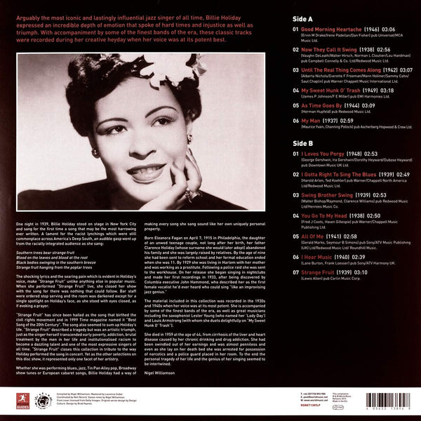 Billie Holiday - Birth of a Legend - The Rough Guide to Billie Holiday ...