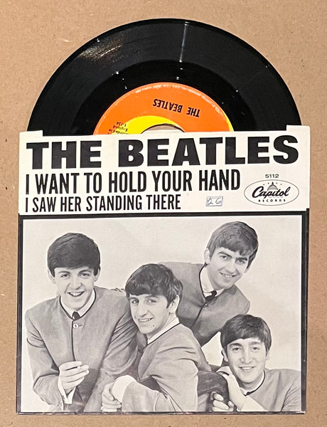 Beatles - I Want To Hold Your Hand b/w I Saw Her Standing There 45 w/P ...