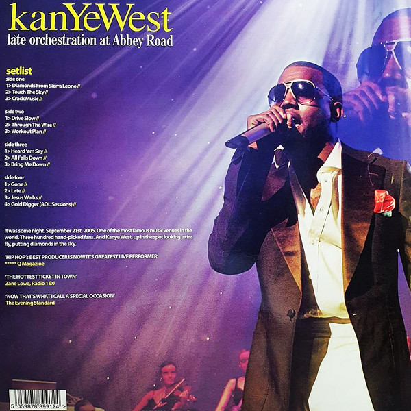 Kanye West - Late Orchestration: Live at Abbey Road Studios - 2 LPs ...