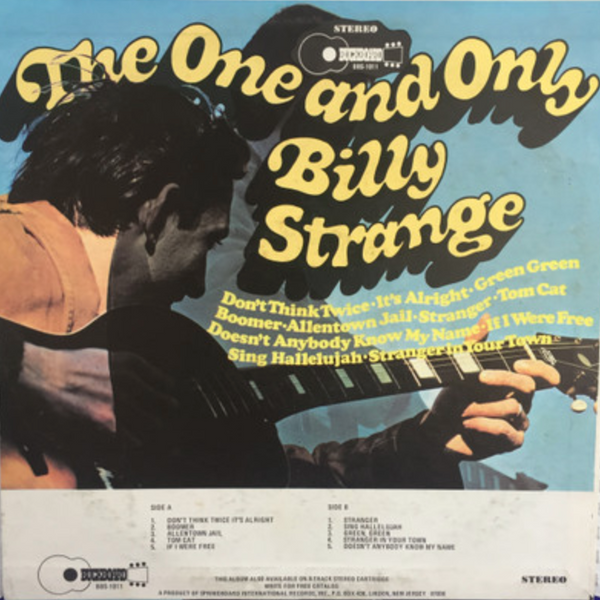 Billy Strange - The One and Only Billy Strange – Orbit Records